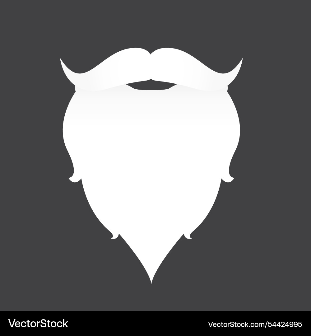 Santa claus with beard Royalty Free Vector Image