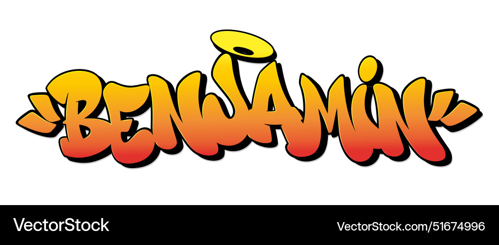 Bold Graffiti Name Tag Royalty Free Vector Image