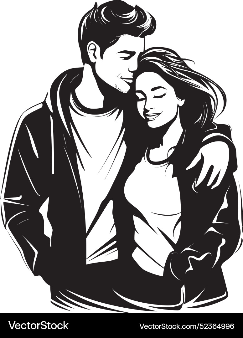 Conceptualizing love couple ideationwhimsy Vector Image