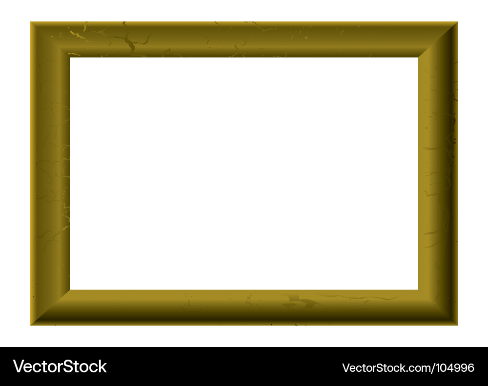 Gold picture frame Royalty Free Vector Image - VectorStock