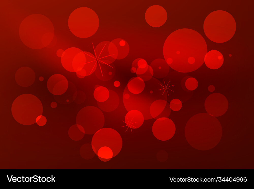 Red bokeh background Royalty Free Vector Image