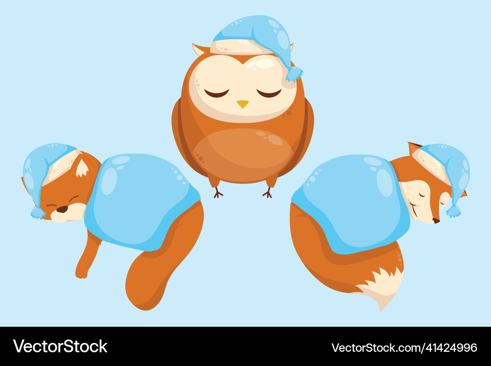 Three night time icons Royalty Free Vector Image
