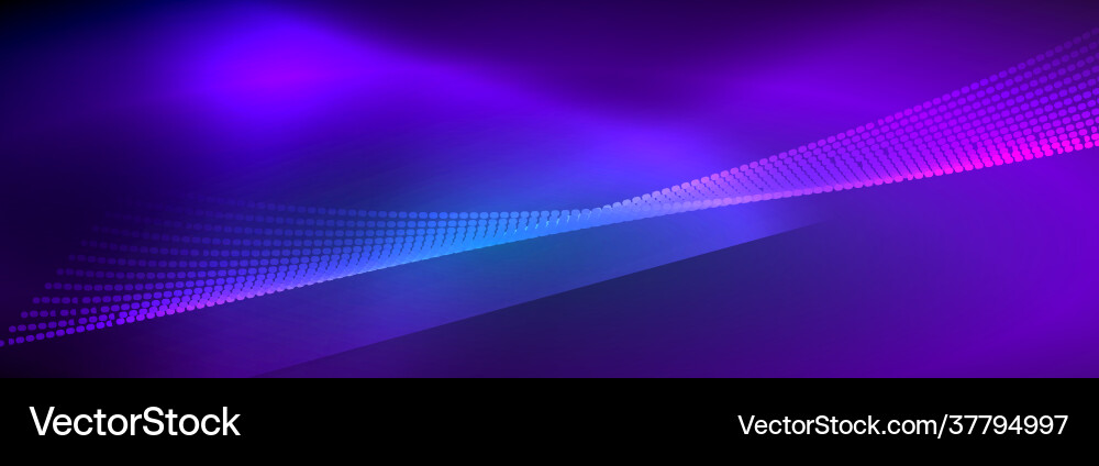 Neon shiny color background with light glowing Vector Image