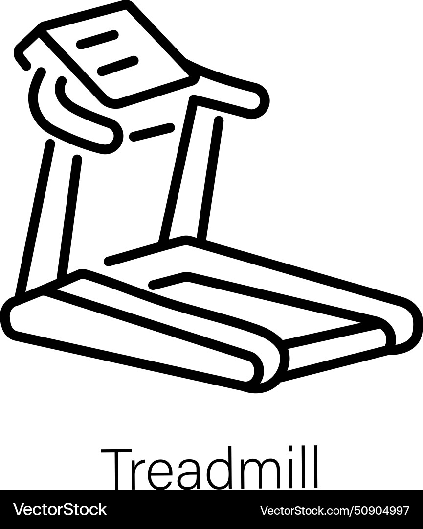 Treadmill Royalty Free Vector Image - VectorStock