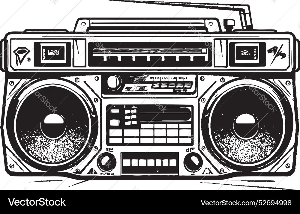 Beat breakers hip hop logo graphic groove Vector Image