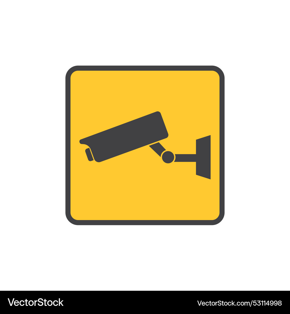 Cctv icon flat design Royalty Free Vector Image