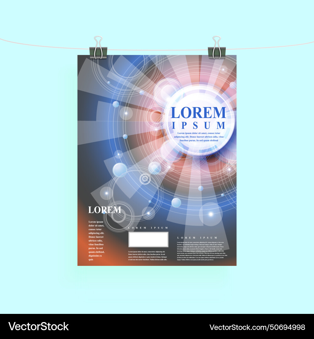 Modern poster template design Royalty Free Vector Image