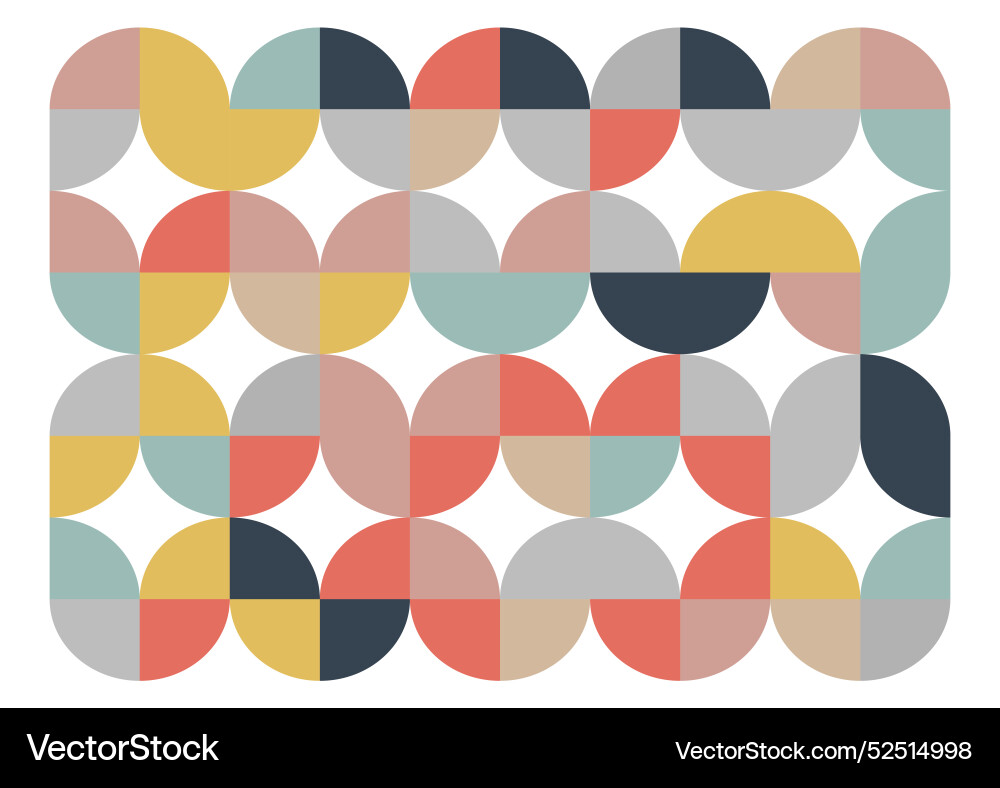 Scandi style retro abstract background design Vector Image