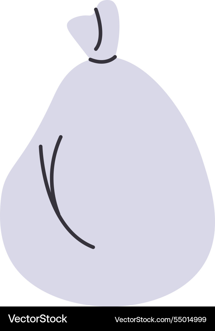 Burlap sack hand drawn Royalty Free Vector Image