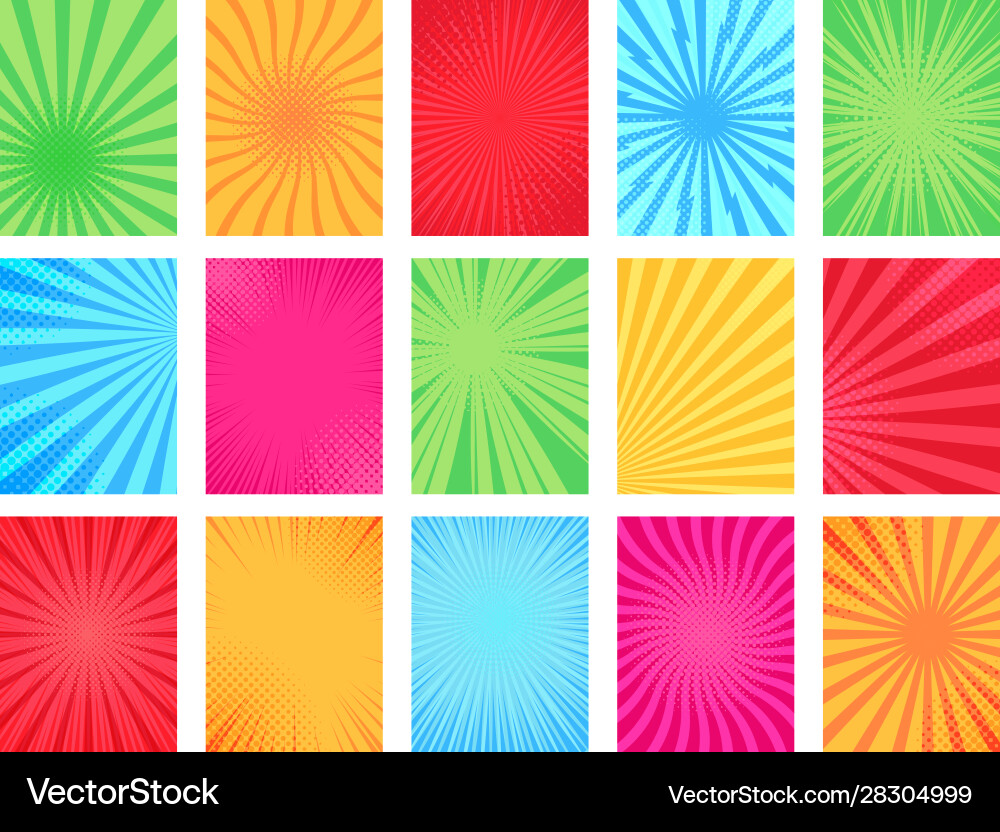 Comic Book Backdrop Royalty Free Vector Image - VectorStock
