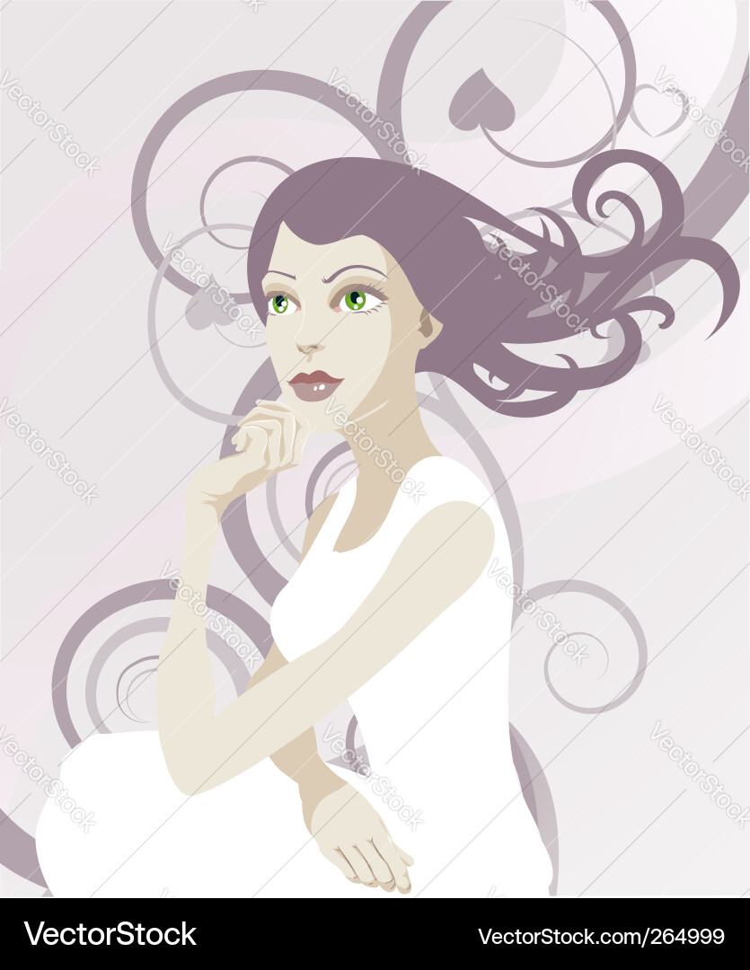 Elegant lady Royalty Free Vector Image - VectorStock
