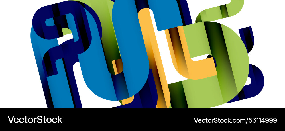 Lines abstract letter style design background Vector Image