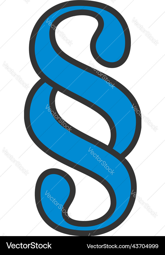 Paragraph symbol icon Royalty Free Vector Image