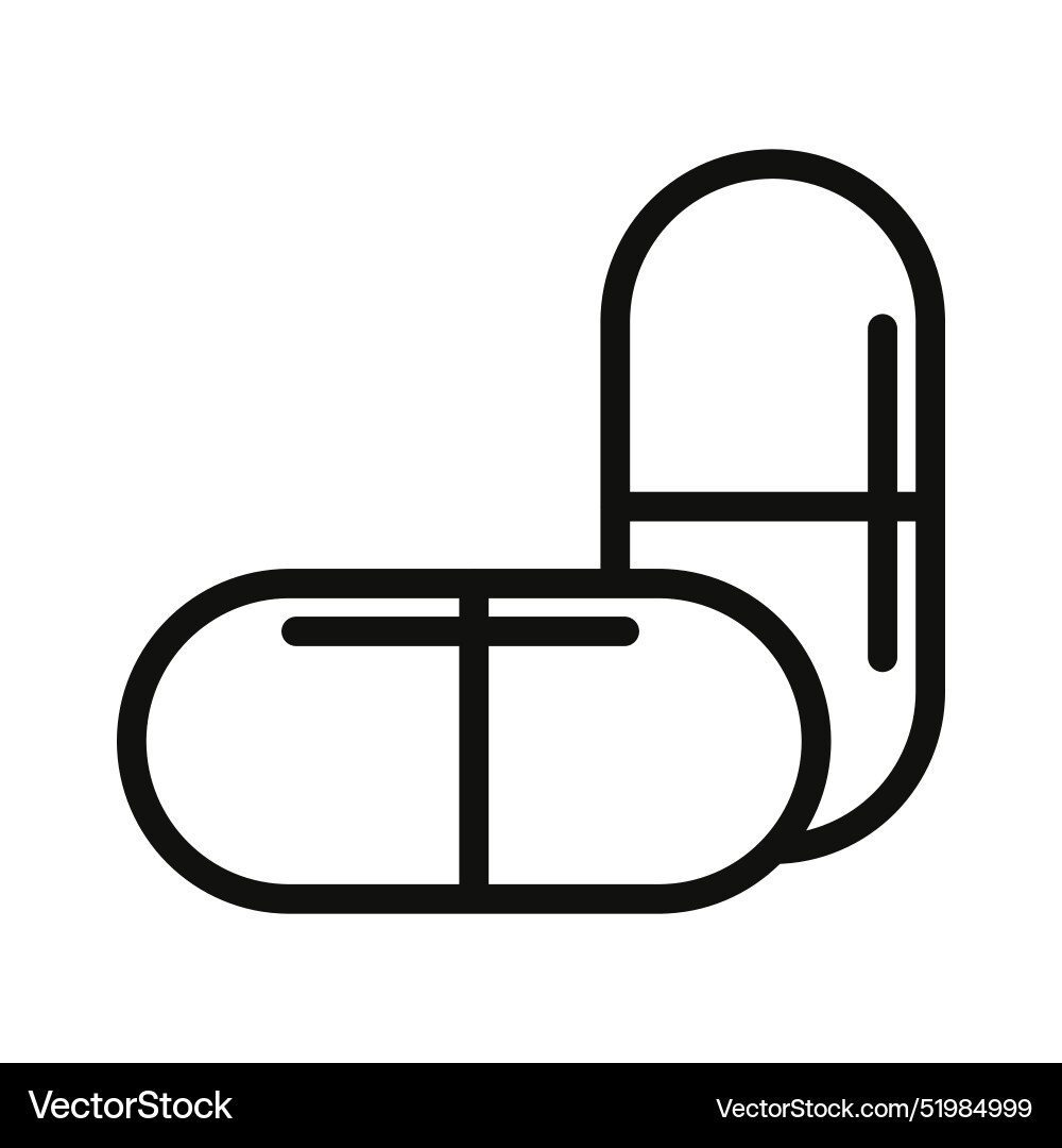 Pharmaceutical capsule icon ideal for medicine Vector Image