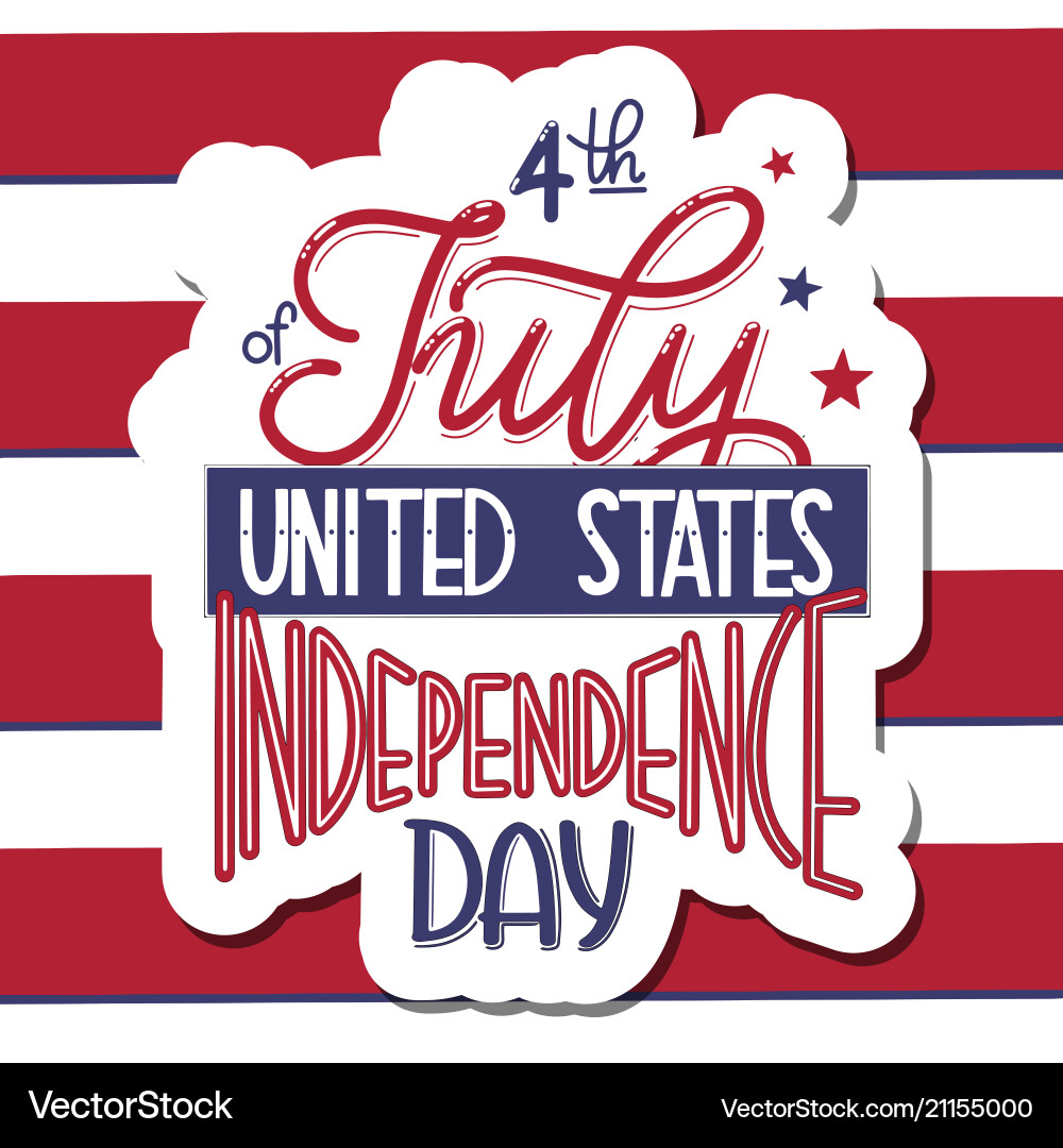 4th of july Royalty Free Vector Image - VectorStock