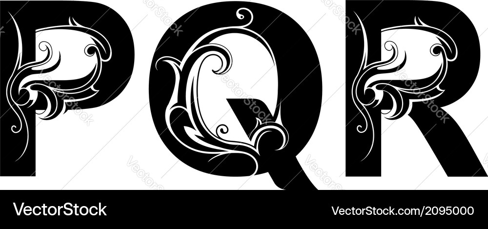 Artistic font type Royalty Free Vector Image - VectorStock
