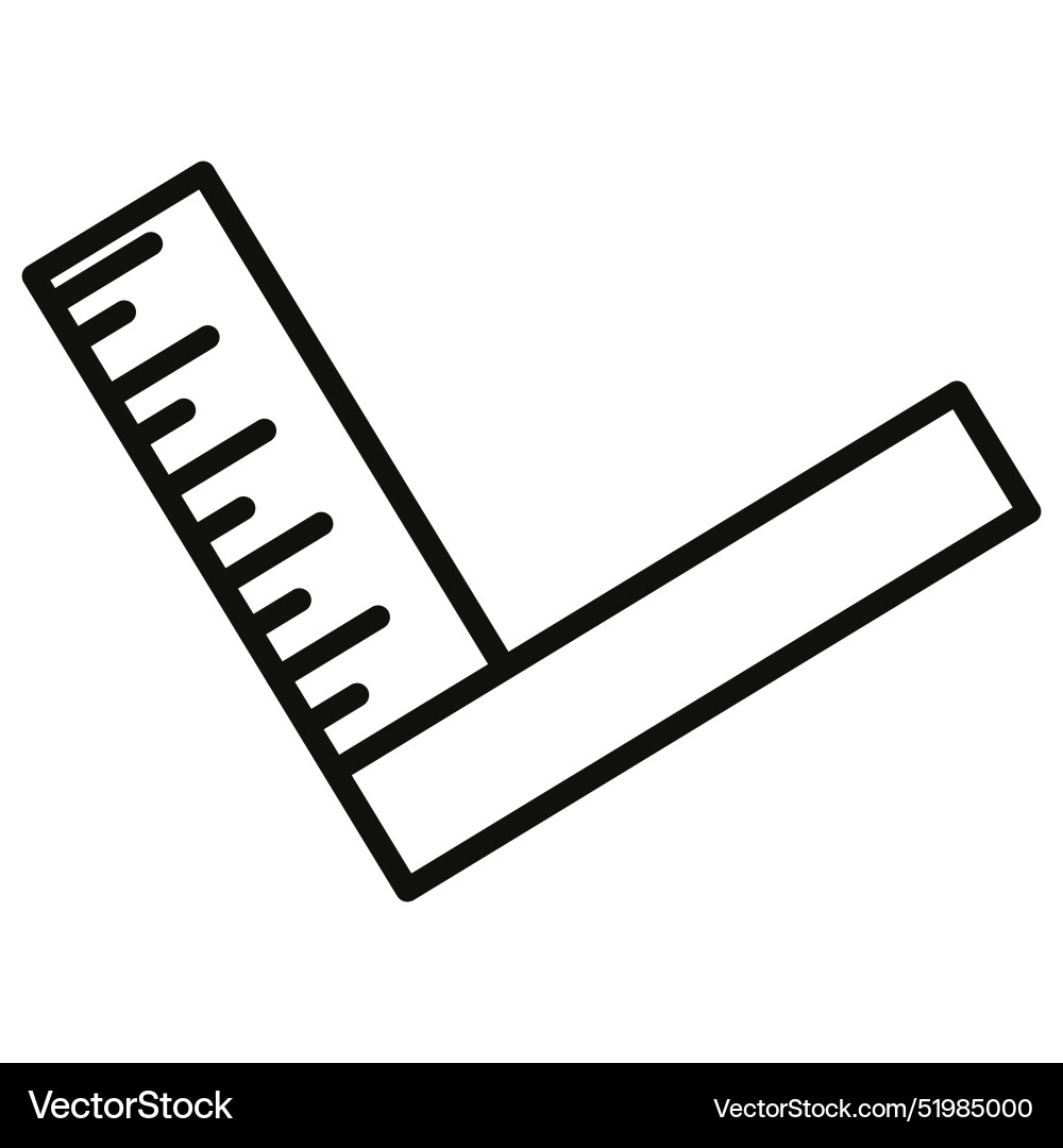 Carpenter measuring ruler icon ideal for diy Vector Image