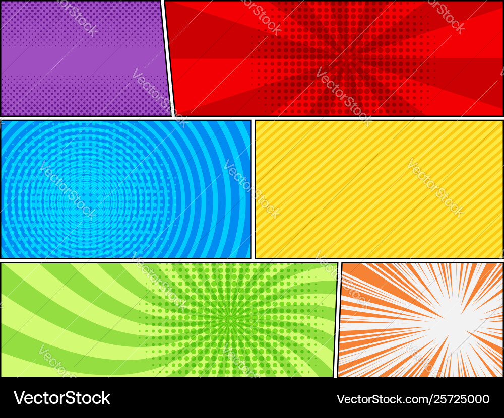 Comic book colorful background Royalty Free Vector Image