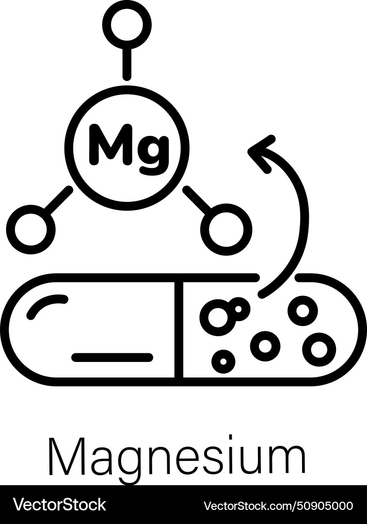 Magnesium Royalty Free Vector Image - VectorStock