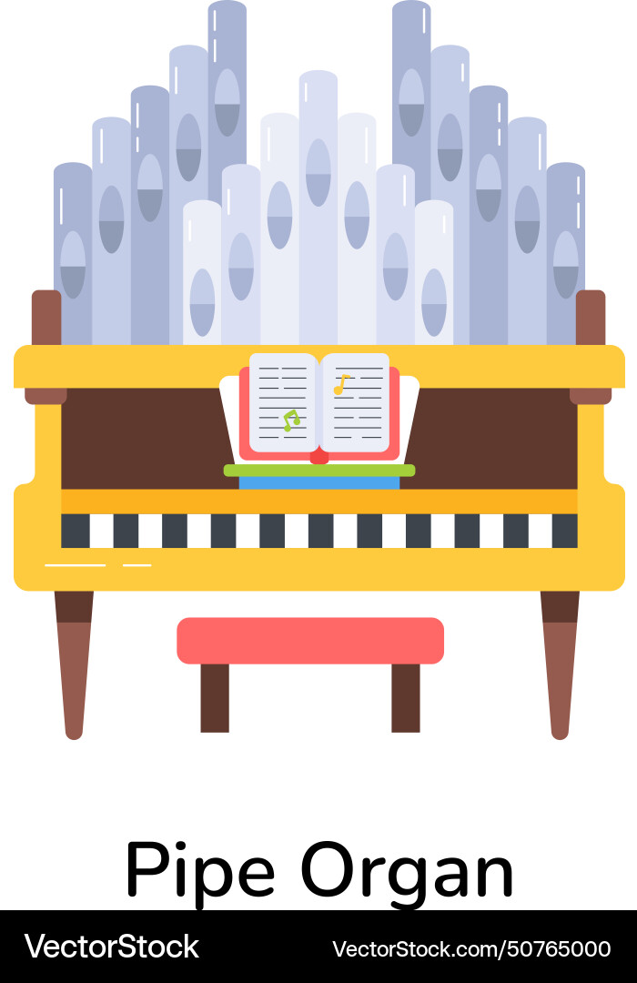 Pipe organ Royalty Free Vector Image - VectorStock