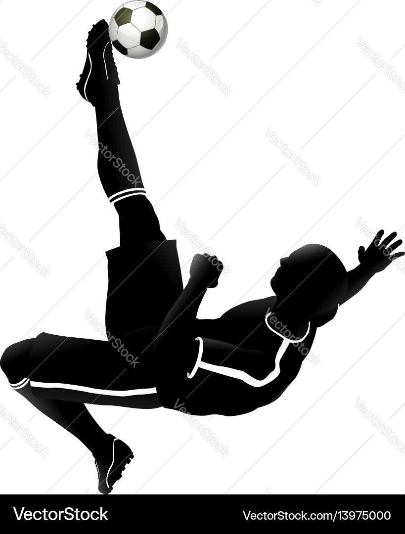 Soccer football player Royalty Free Vector Image
