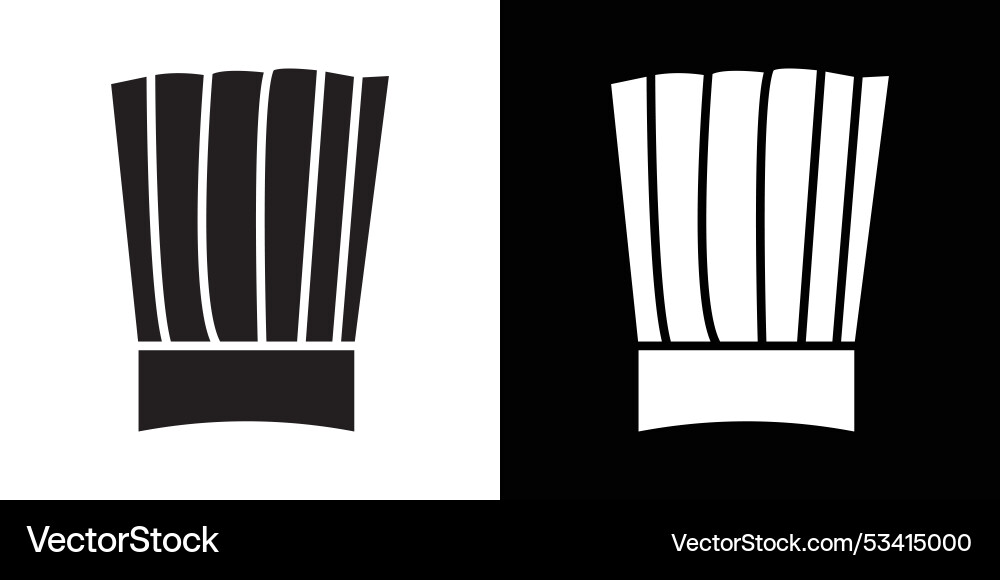Toque icon flat thin line Royalty Free Vector Image