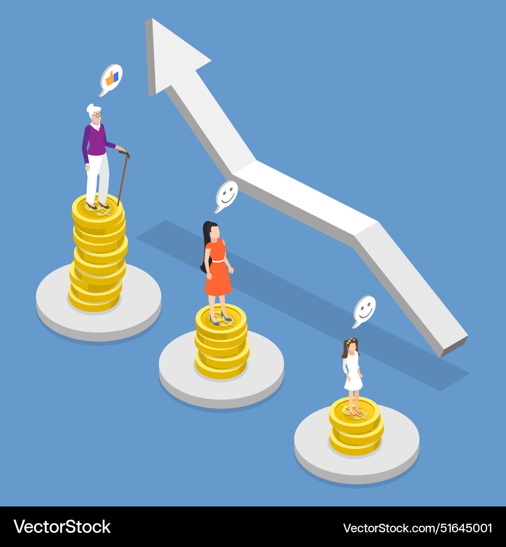 3d isometric flat Royalty Free Vector Image - VectorStock