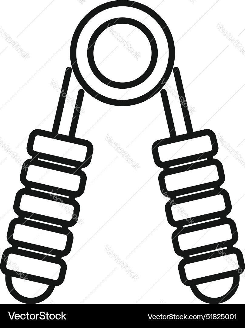 Hand grip exerciser expanding strength training Vector Image