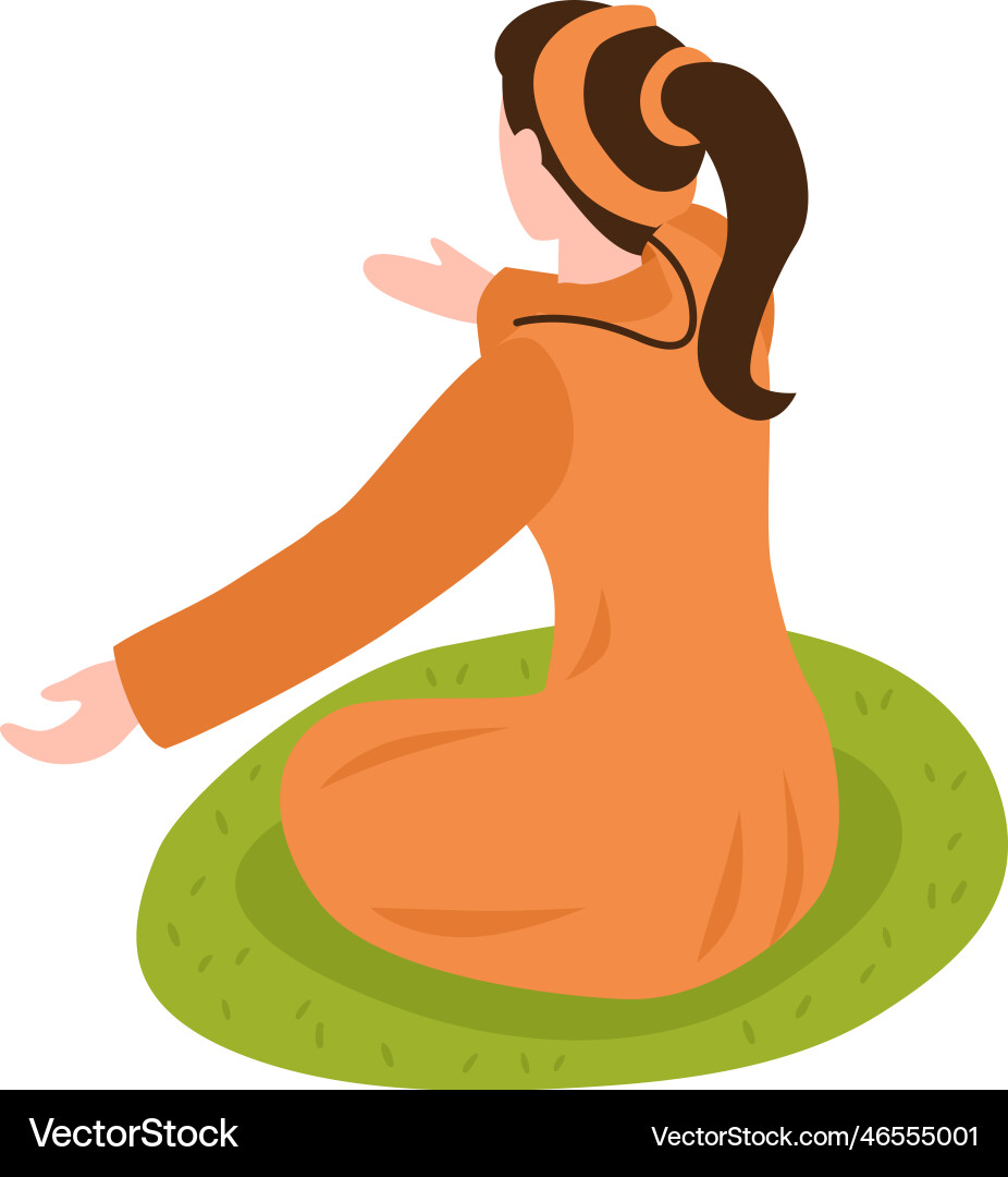 Isometric prayer icon Royalty Free Vector Image