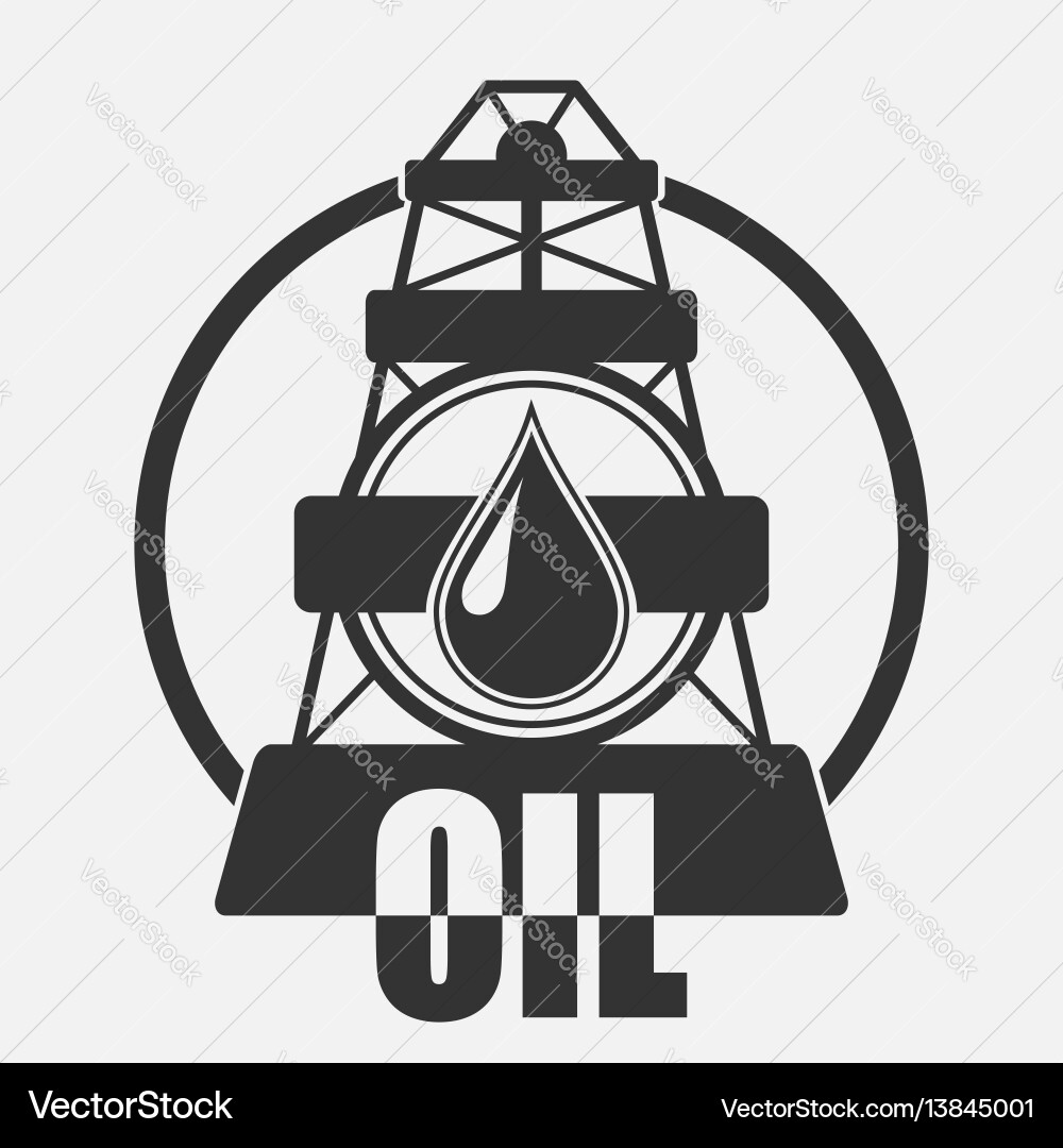 Oil company logo Royalty Free Vector Image - VectorStock
