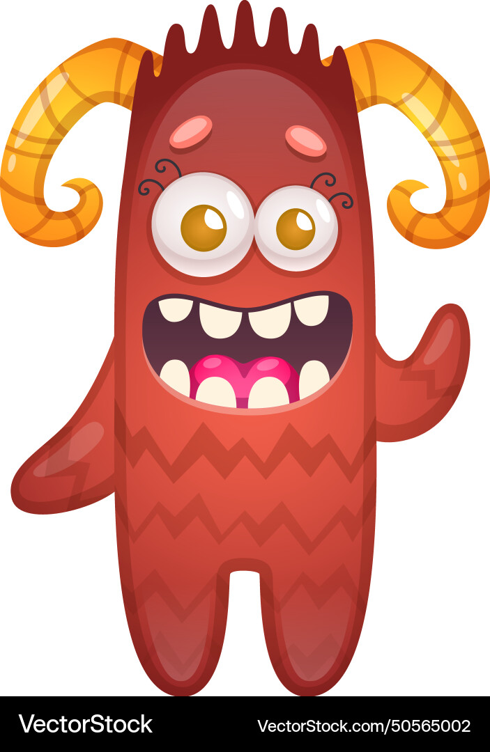 Happy monster icon Royalty Free Vector Image - VectorStock