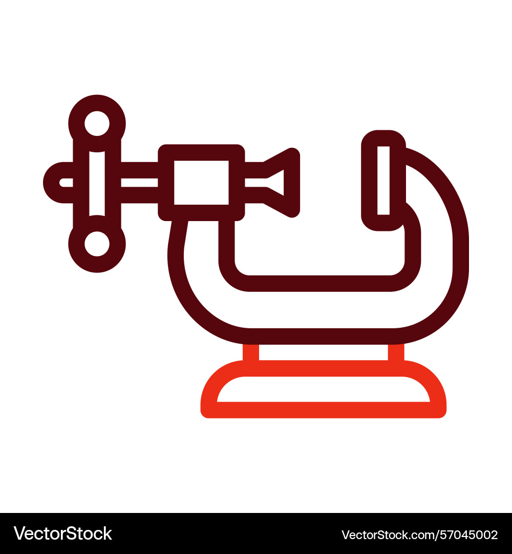 Vice thick line two color icons for personal Vector Image