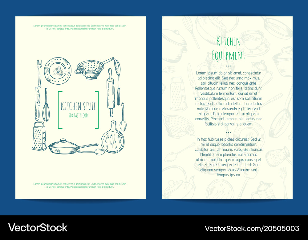 Card flyer or brochure template Royalty Free Vector Image