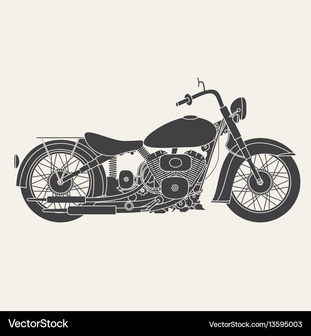 Motorbike isolated on white background Royalty Free Vector