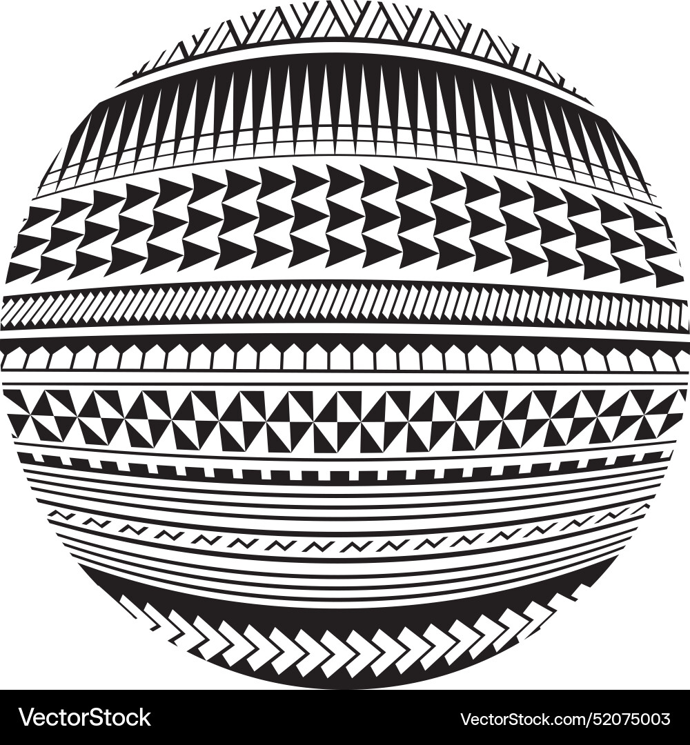 Polynesian tattoo tribal background design Vector Image