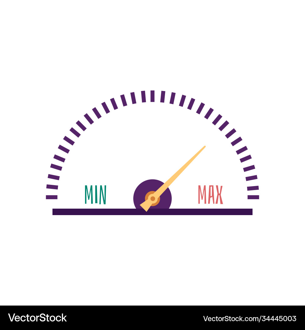 Speedometer racing car a flat Royalty Free Vector Image