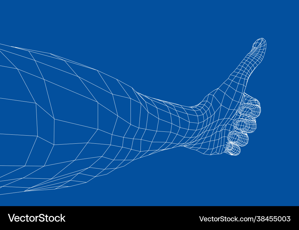 Thumb up hand sign Royalty Free Vector Image - VectorStock