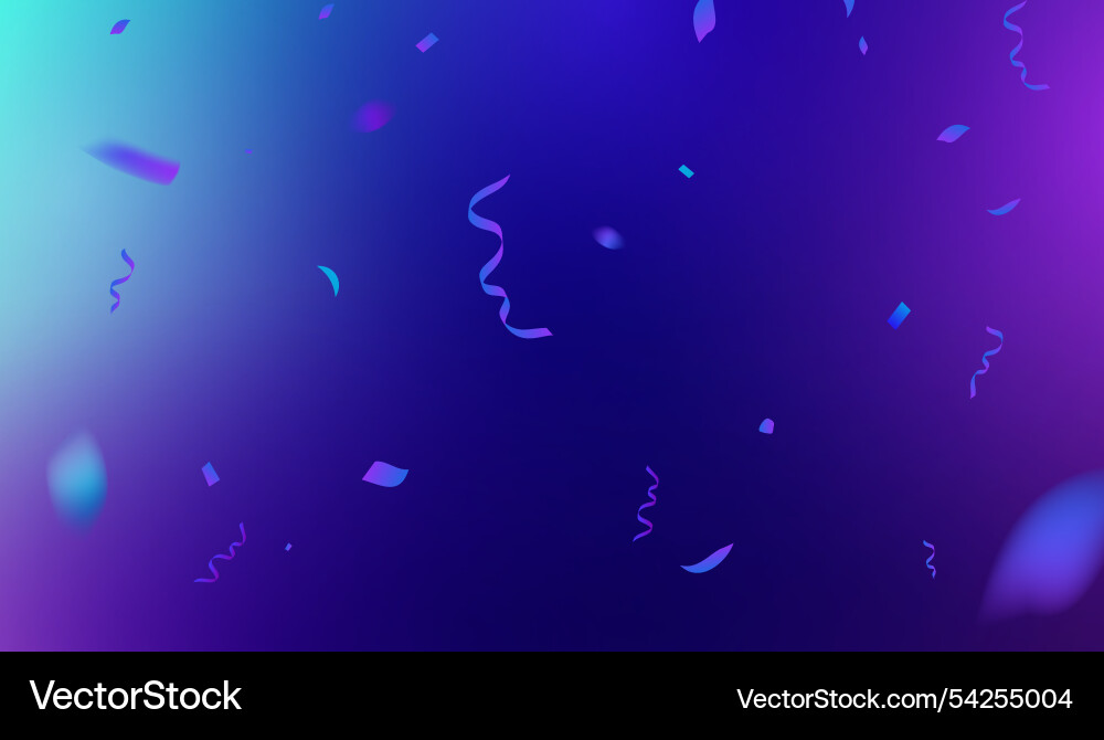 Celebration confetti vibrant gradient background Vector Image