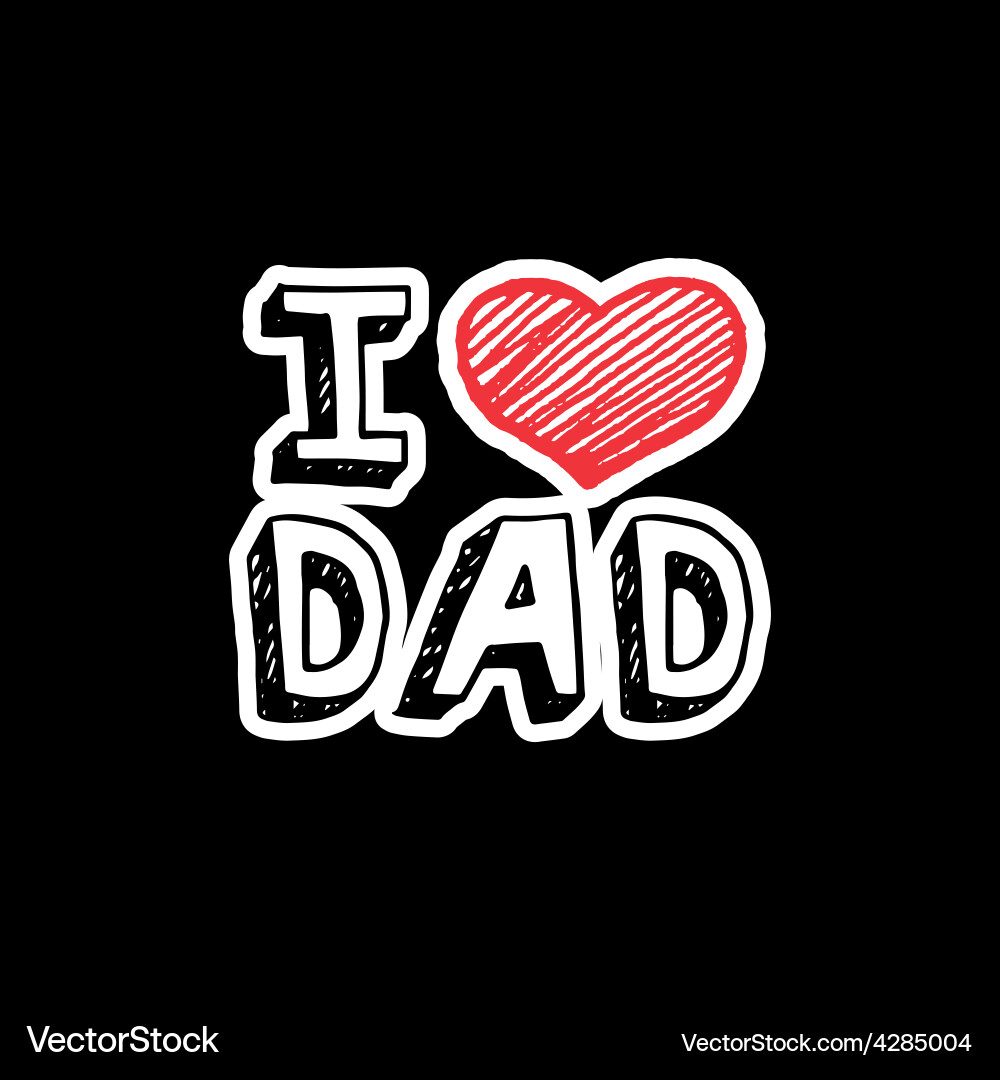 I love Royalty Free Vector Image - VectorStock