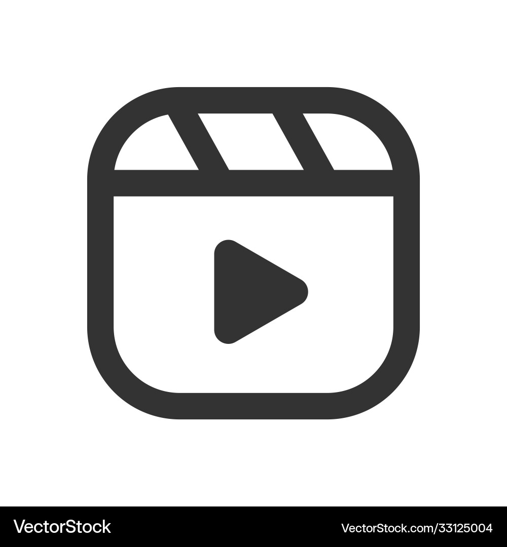 Instagram Reels Icon Royalty Free Vector Image