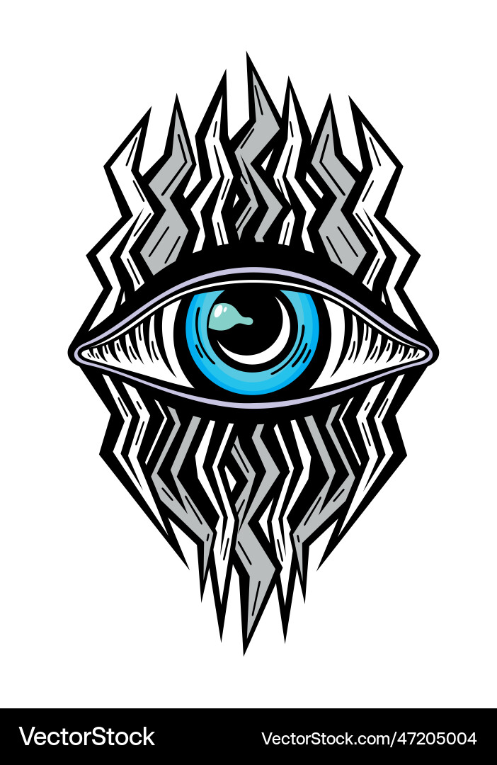 Mystical eye Royalty Free Vector Image - VectorStock