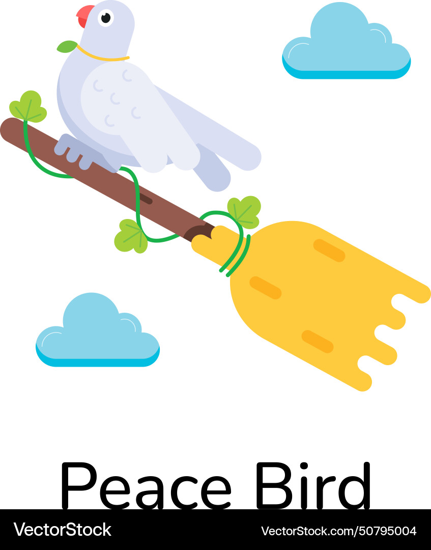 Peace bird Royalty Free Vector Image - VectorStock
