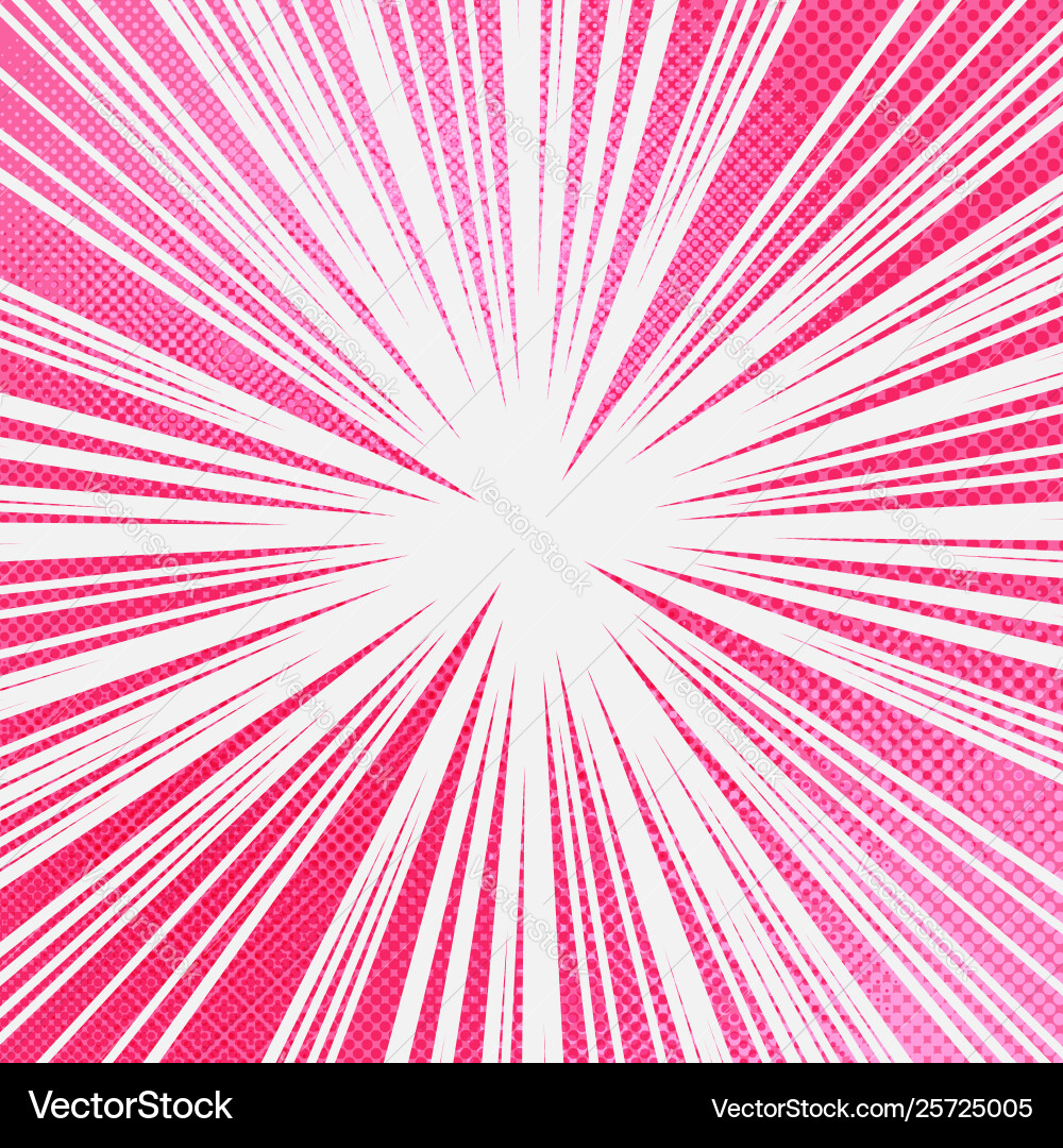 Comic bright explosive pink template Royalty Free Vector