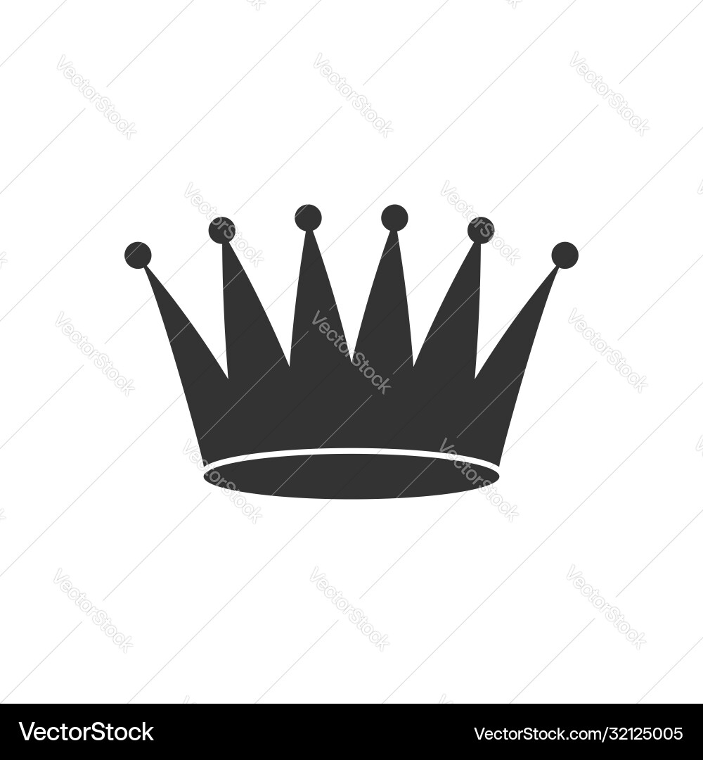 Crown sign Royalty Free Vector Image - VectorStock