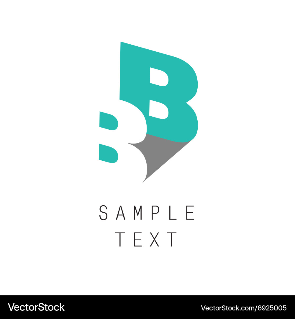 Double b icon Royalty Free Vector Image - VectorStock