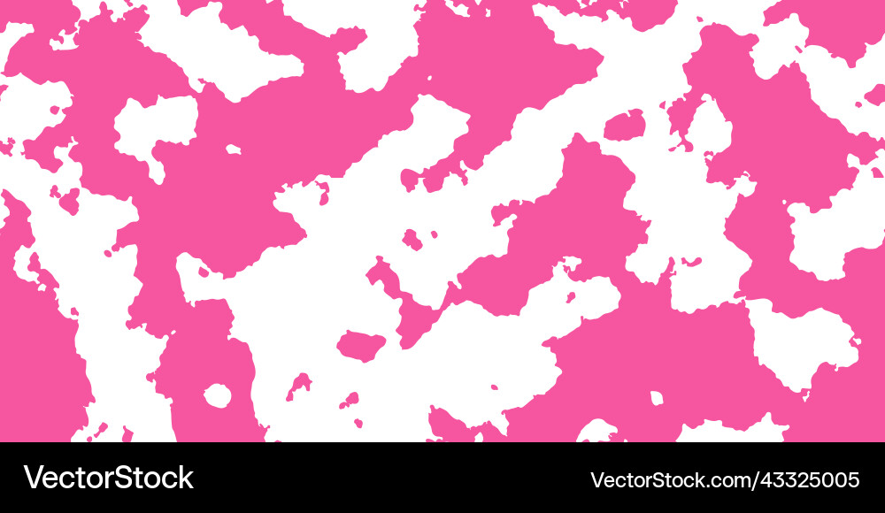 Pink cowhide with white spots as a seamless Vector Image