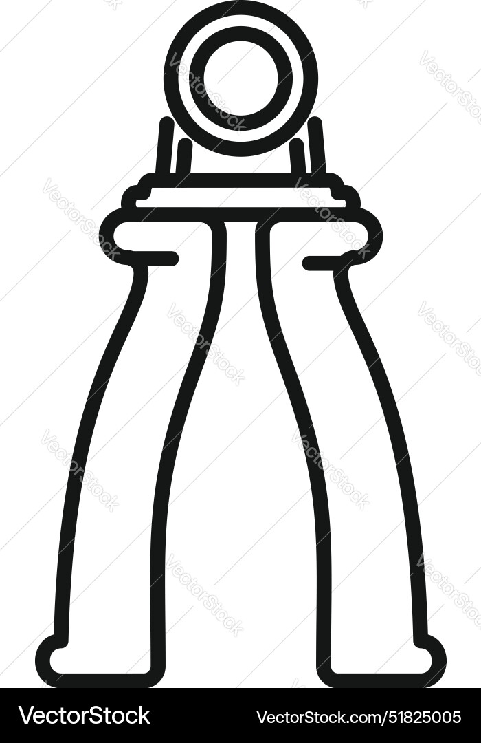 Wrist exerciser enhancing grip strength Royalty Free Vector