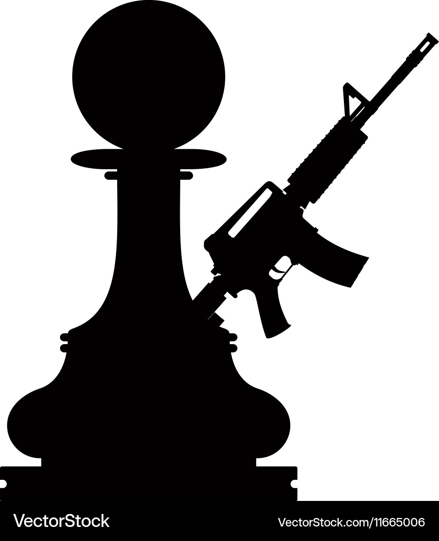 Pawn assault gun Royalty Free Vector Image - VectorStock