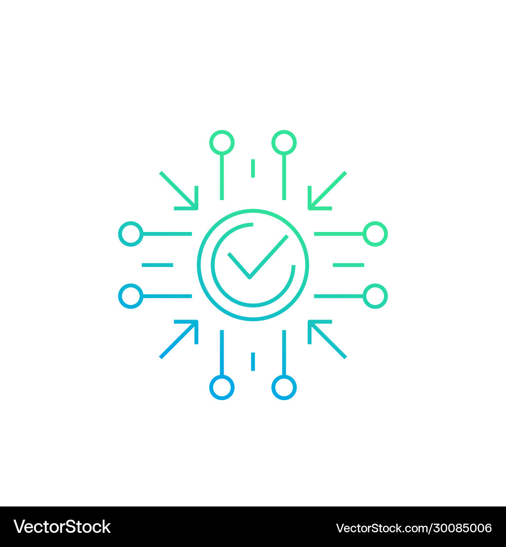 Positive Impact Icon - Connection & Growth Vector Image