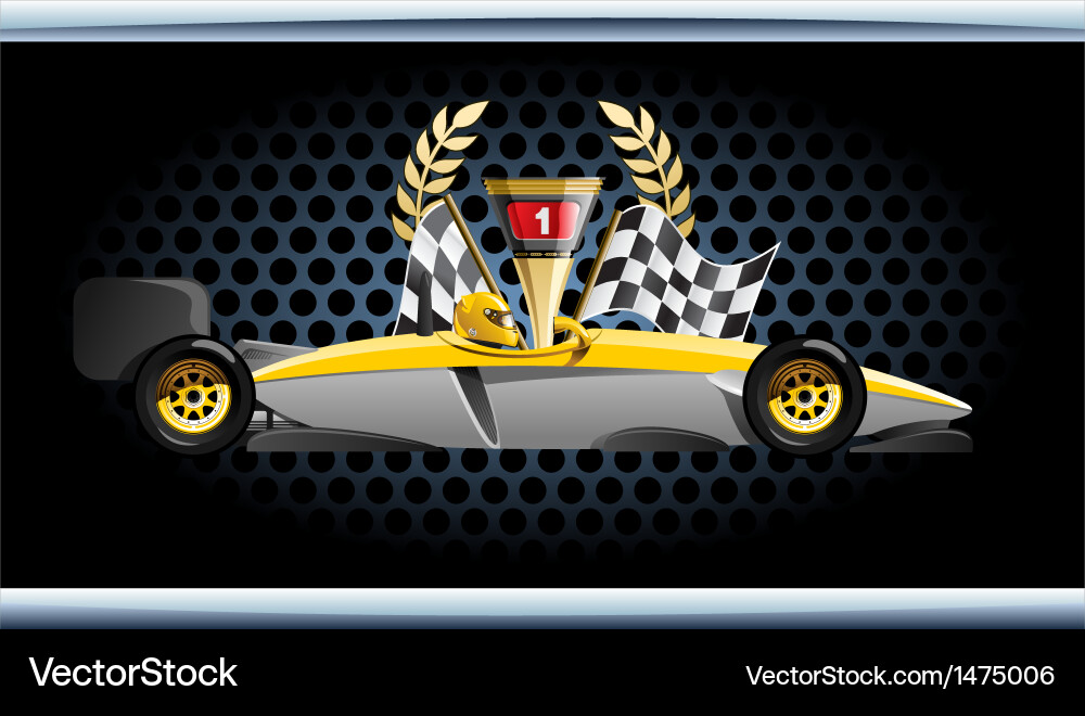 Racing car Royalty Free Vector Image - VectorStock